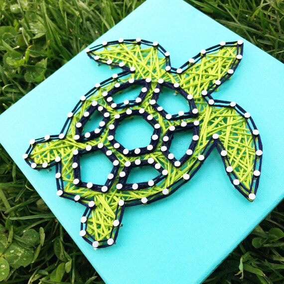 String Art Stringart Turtle String Art Sea Turtle Turtle