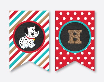 Puppy Dog Bunting Banner Printable Instant Download Puppy