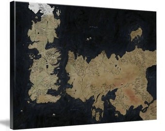 Seven kingdoms map | Etsy