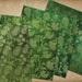 Emerald Floral Velvet Digital Paper Emerald Scrapbook Paper