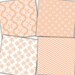 Peach Digital Paper: Peach Patterns pastel peach