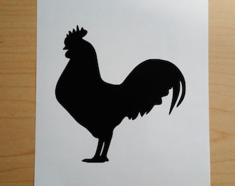 Rooster decals | Etsy