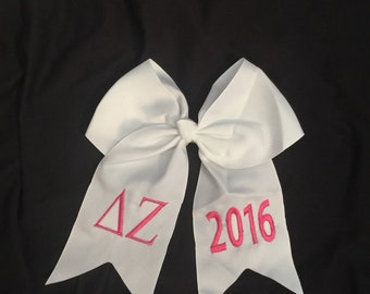 Monogram cheer bow | Etsy