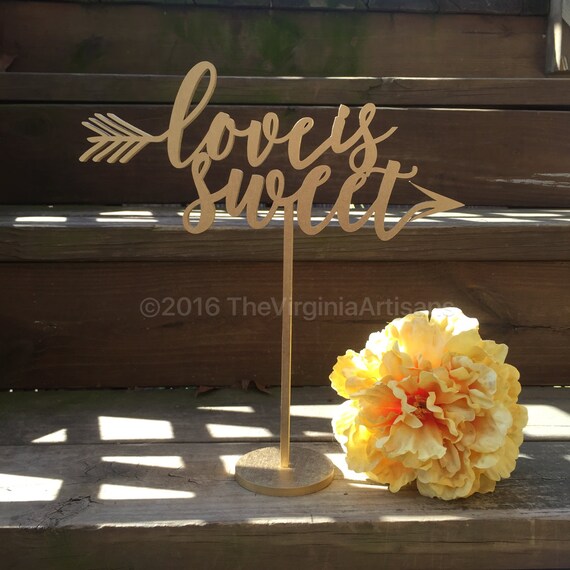 Love is Sweet Sign Love is Sweet Laser Cut Sign Love is