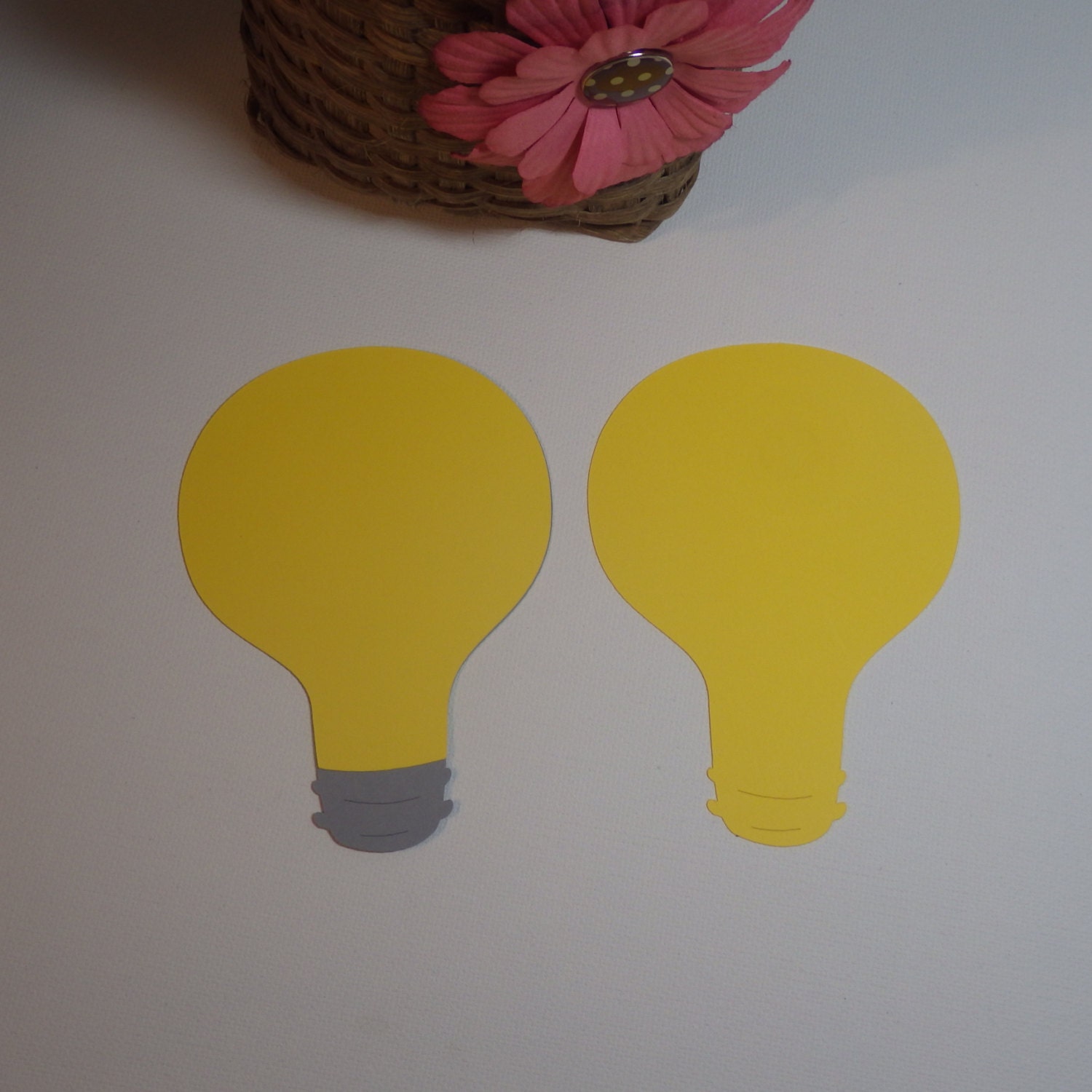 Light Bulb Die Cuts Idea Die Cuts 30 PC by VintageTreeCreations