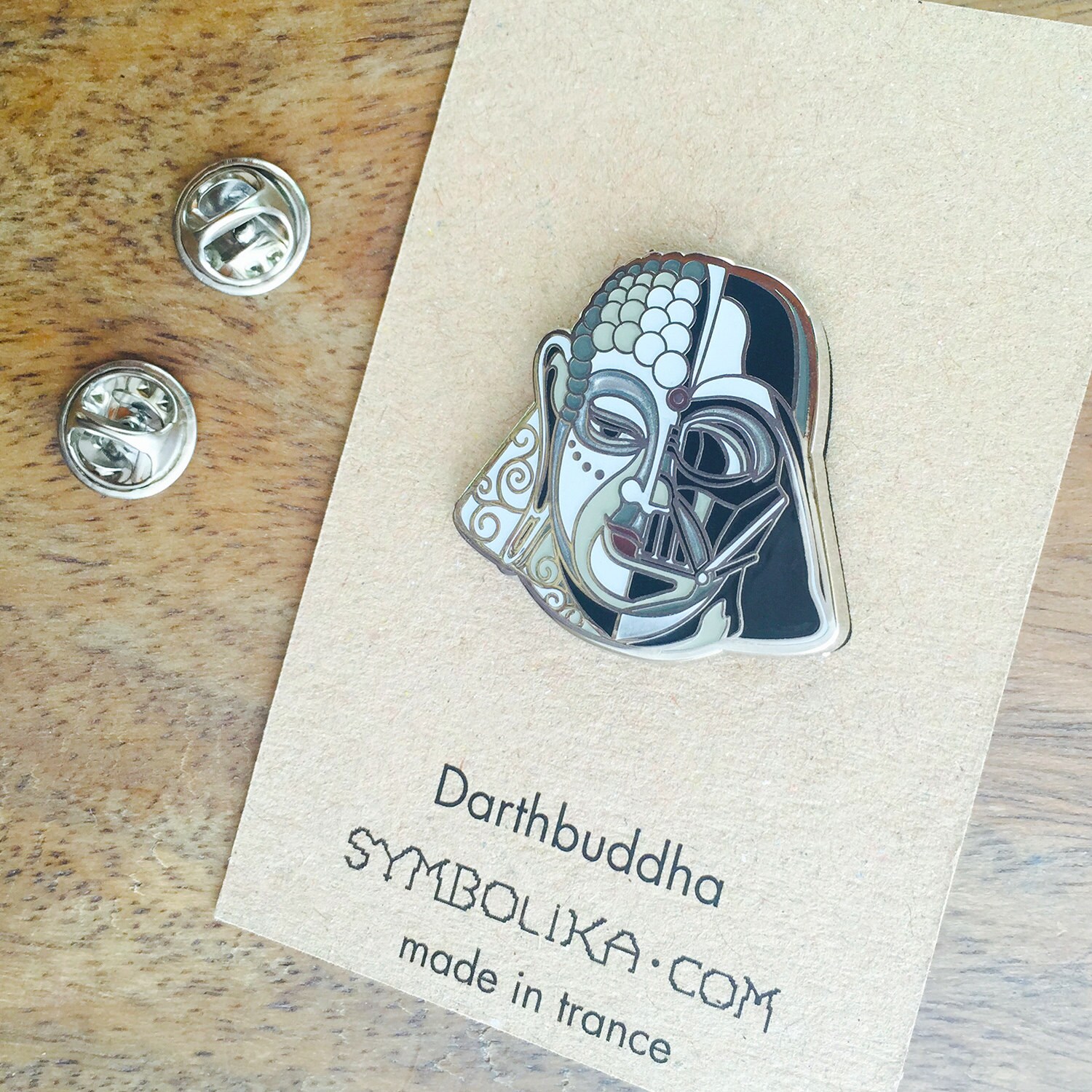 Darth Vader Pin Star Wars Pin Badge Buddha Pin Enamel by symbolika