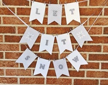 Unique let it snow banner related items | Etsy