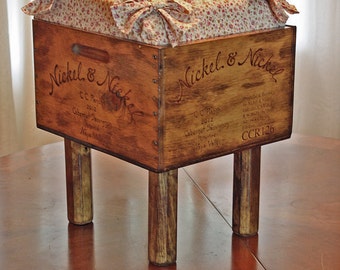 Wooden wine crate | Etsy