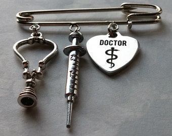 Stethoscope pin | Etsy