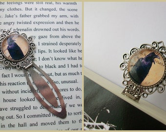 Raven's Moon Victorian Gothic Bookmark with Tassel