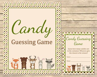 Unique candy guess game related items | Etsy