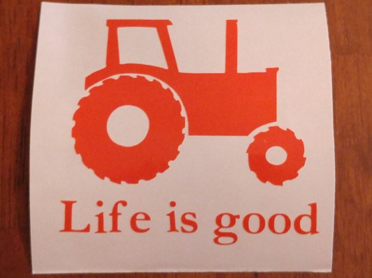 Tractor Decal permanent vinyl perfect for Yeti & Rtic