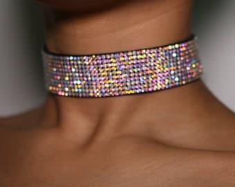 Diamond choker | Etsy