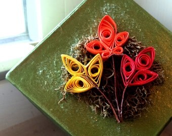 Quilled leaves | Etsy