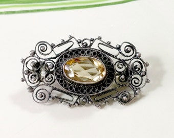 Filigree brooch | Etsy