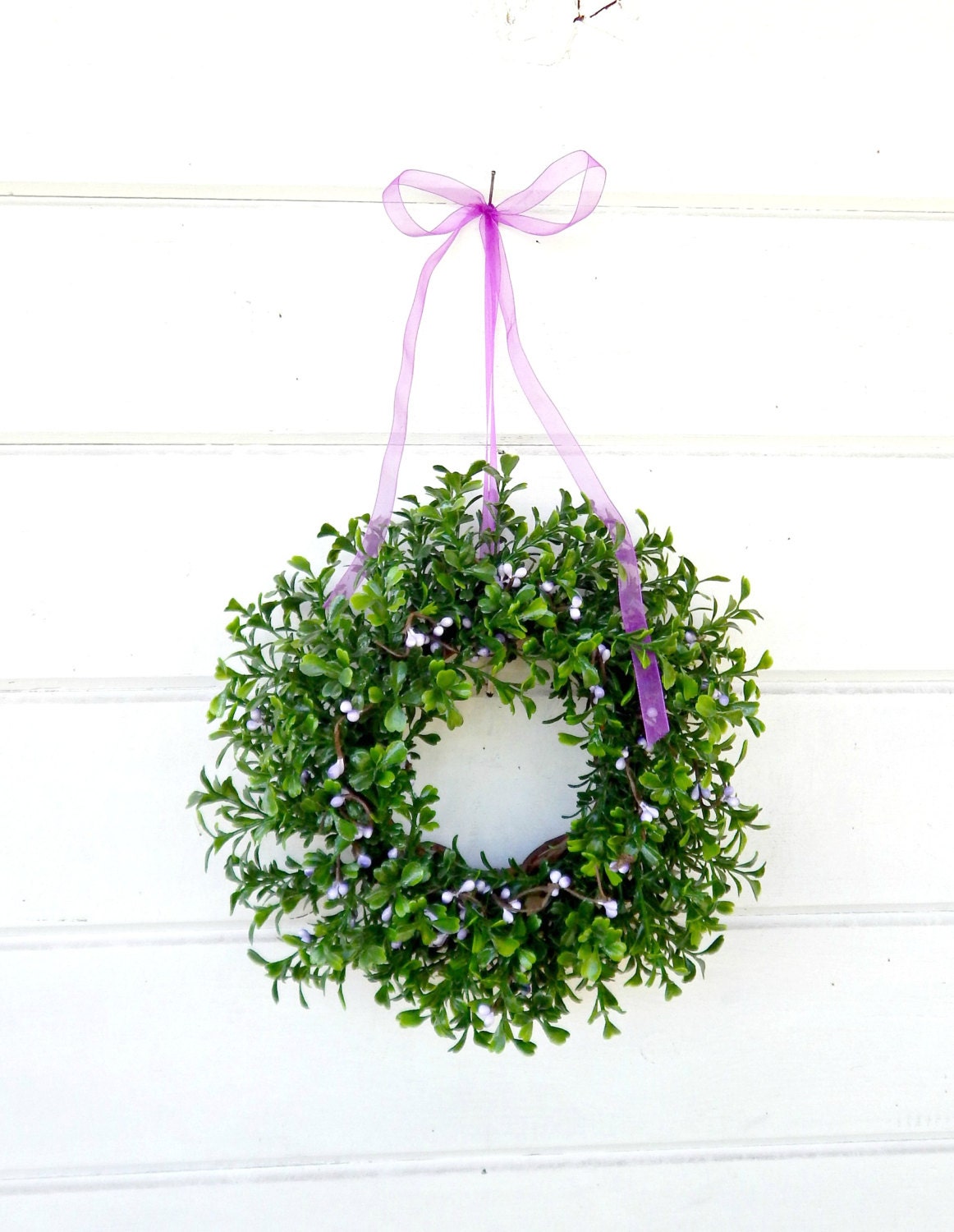 MINI Window Wreath-Country Cottage Wreath-Boxwood