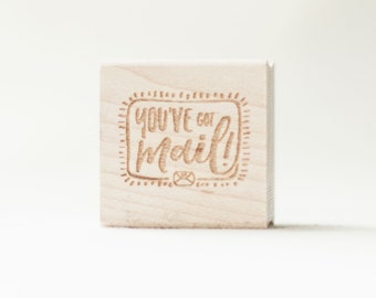 Funny rubber stamp | Etsy