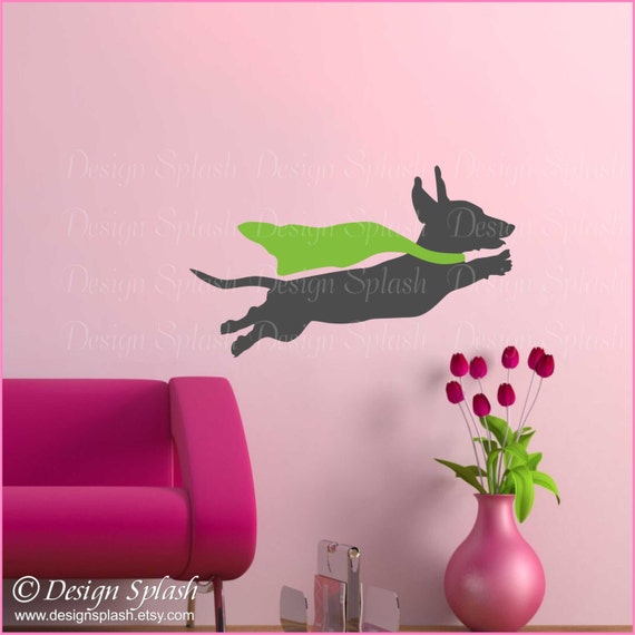 Dachshund Decal Weiner Dog Sticker Animal Wall Art by DesignSPLASH