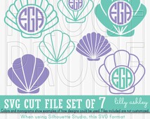 Unique shell svg related items | Etsy