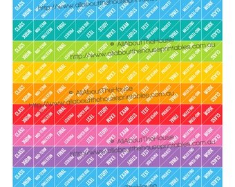 To Do List Flags Printable Planner Stickers by AllAboutTheHouse