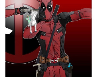 Deadpool unicorn | Etsy
