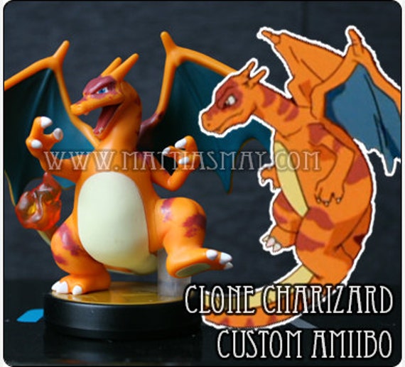 Items similar to Clone Charizard (Pokemon the Movie) Custom amiibo on Etsy