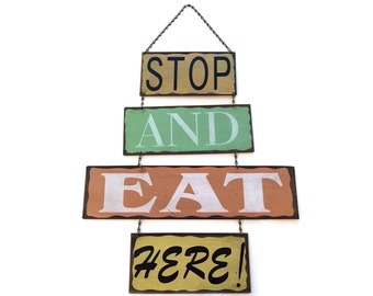 Eat here sign | Etsy