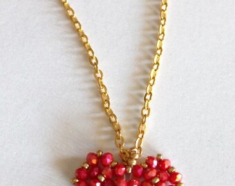 Red jade pendant | Etsy