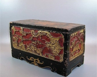 Chinese lacquer box | Etsy