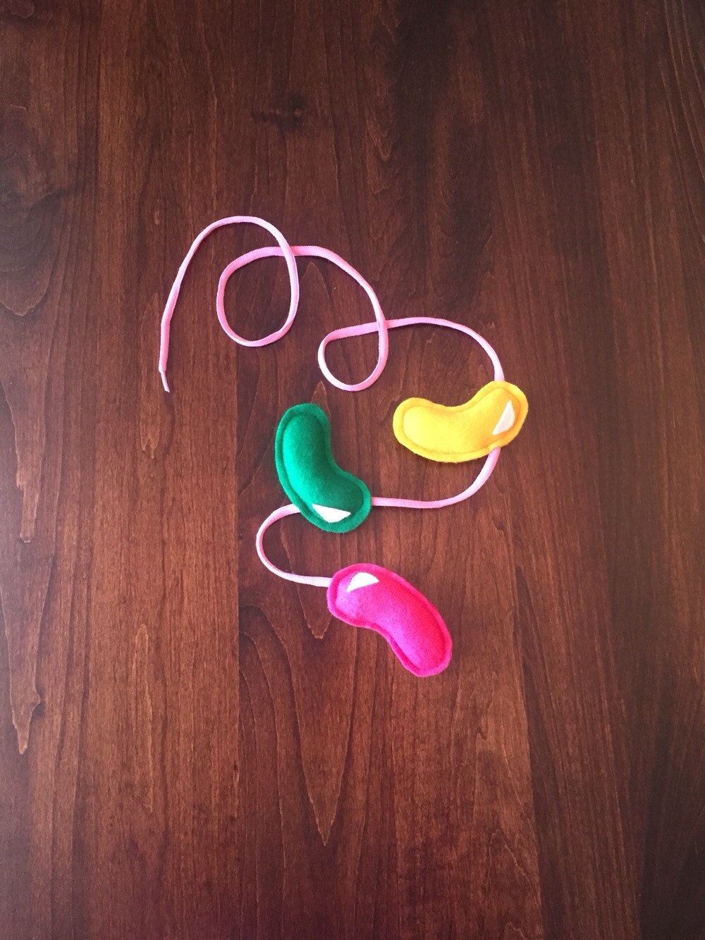 Jelly Bean Catnip Cat String Toy Organic Cat by FurballFanatic