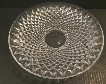 Large crystal bowl | Etsy