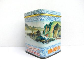Chinese tea tin | Etsy