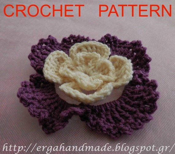 Items similar to 4 Petals Flower PDF PATTERN on Etsy