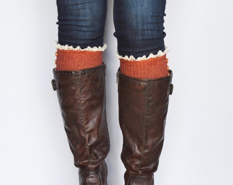 Ruffled boot socks | Etsy