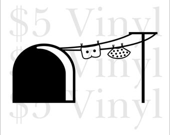 Mouse hole decal | Etsy