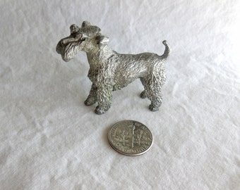 Pewter dog figurine | Etsy
