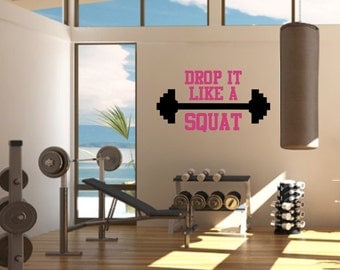 Gym wall decals | Etsy