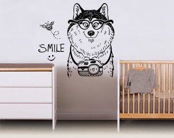Husky decal | Etsy