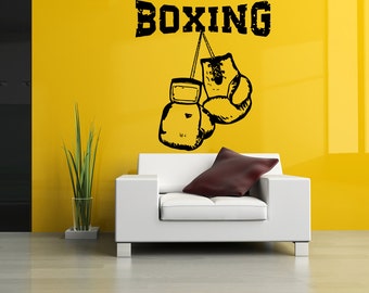 Boxing gloves decal | Etsy