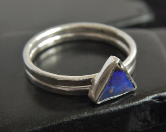 Genuine opal ring | Etsy