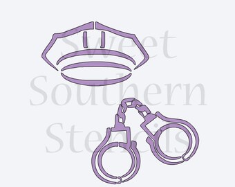 Police stencil | Etsy