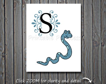 Alphabet snake | Etsy