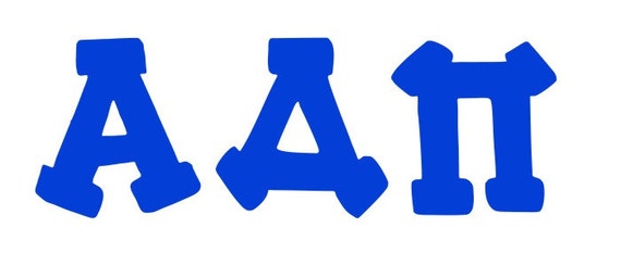Alpha Delta Pi Bubbles Greek Letter Sticker