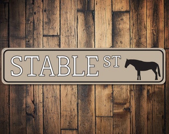 Horse stable sign | Etsy
