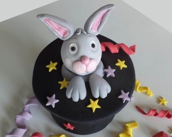 Bunny cake topper | Etsy