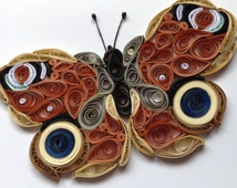 Unique quilling butterfly related items | Etsy