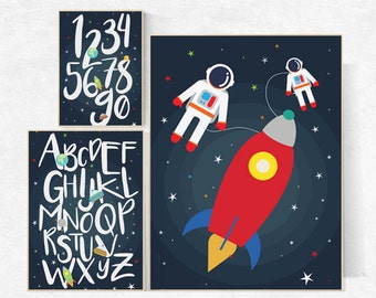 Outer space alphabet | Etsy