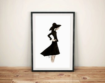 Chanel drawing | Etsy