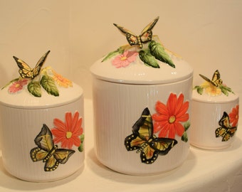 Butterfly canister | Etsy