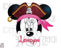 Popular items for pirate minnie mouse on Etsy